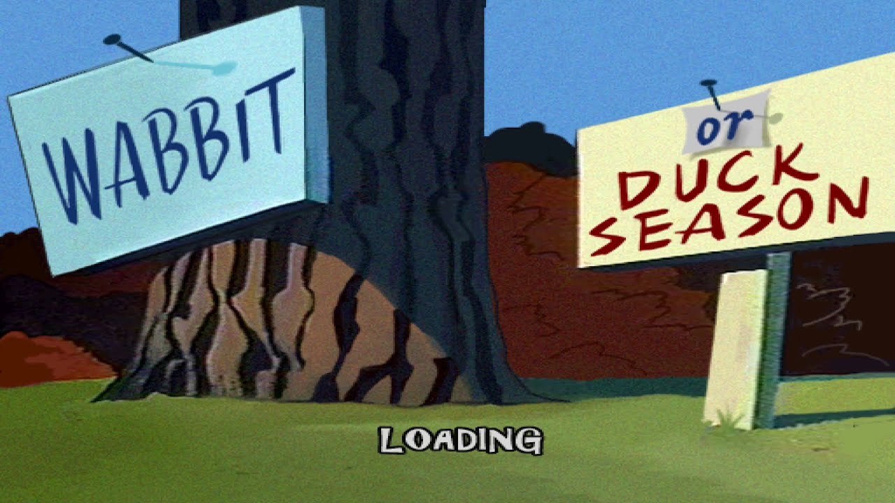 WABBIT OR DUCK SEASON (THE STONE AGE - 100%) | Bugs Bunny: Lost in Time ...
