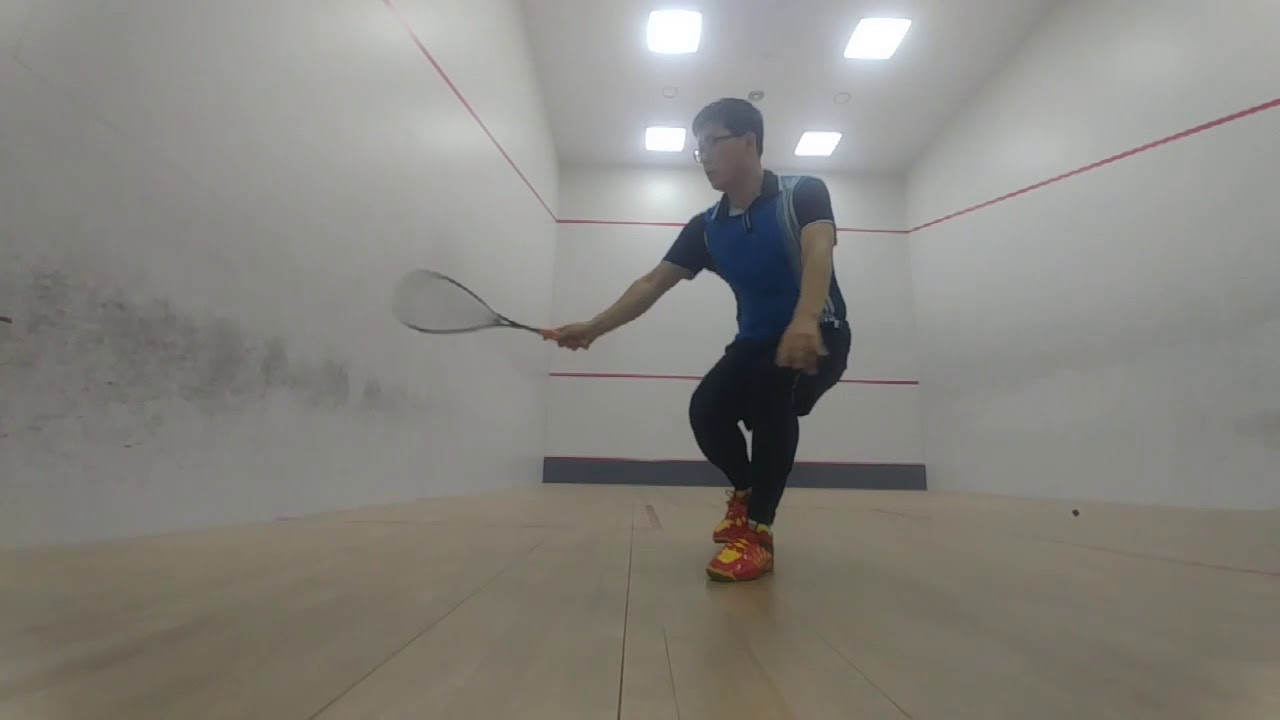 Squash Backhand drive Step. Slow Motion. - YouTube