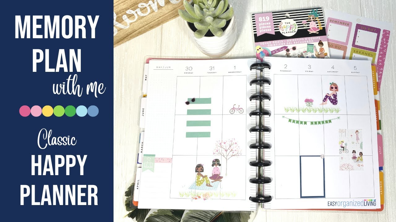 Memory Plan With Me | May 30- June 5 | Classic Vertical Happy Planner ...