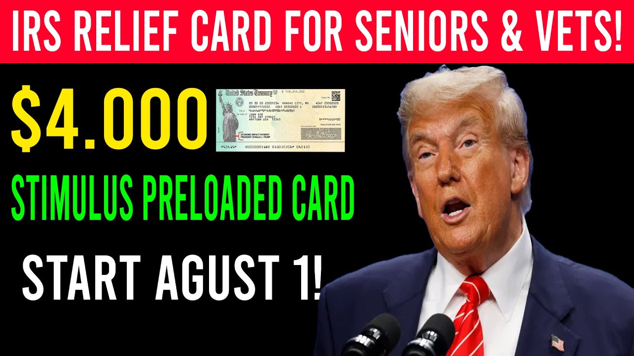 IRS Relief Card 2.0: $4,000 Stimulus for Seniors & Veterans Starts ...