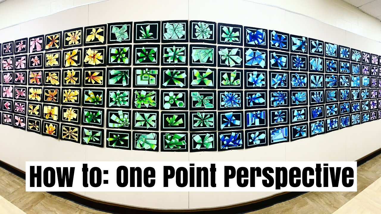 How to: One Point Perspective Shapes - YouTube