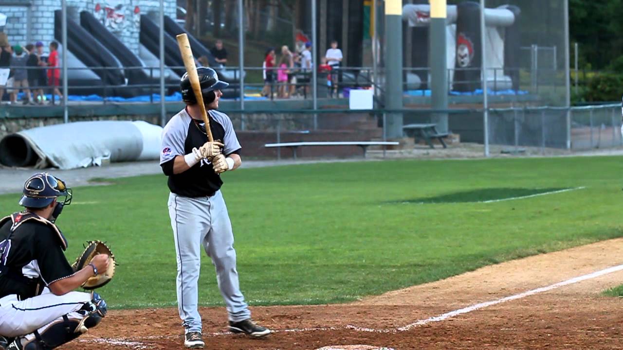 Nashua Silver Knights, Logan Gillis at bat. - YouTube