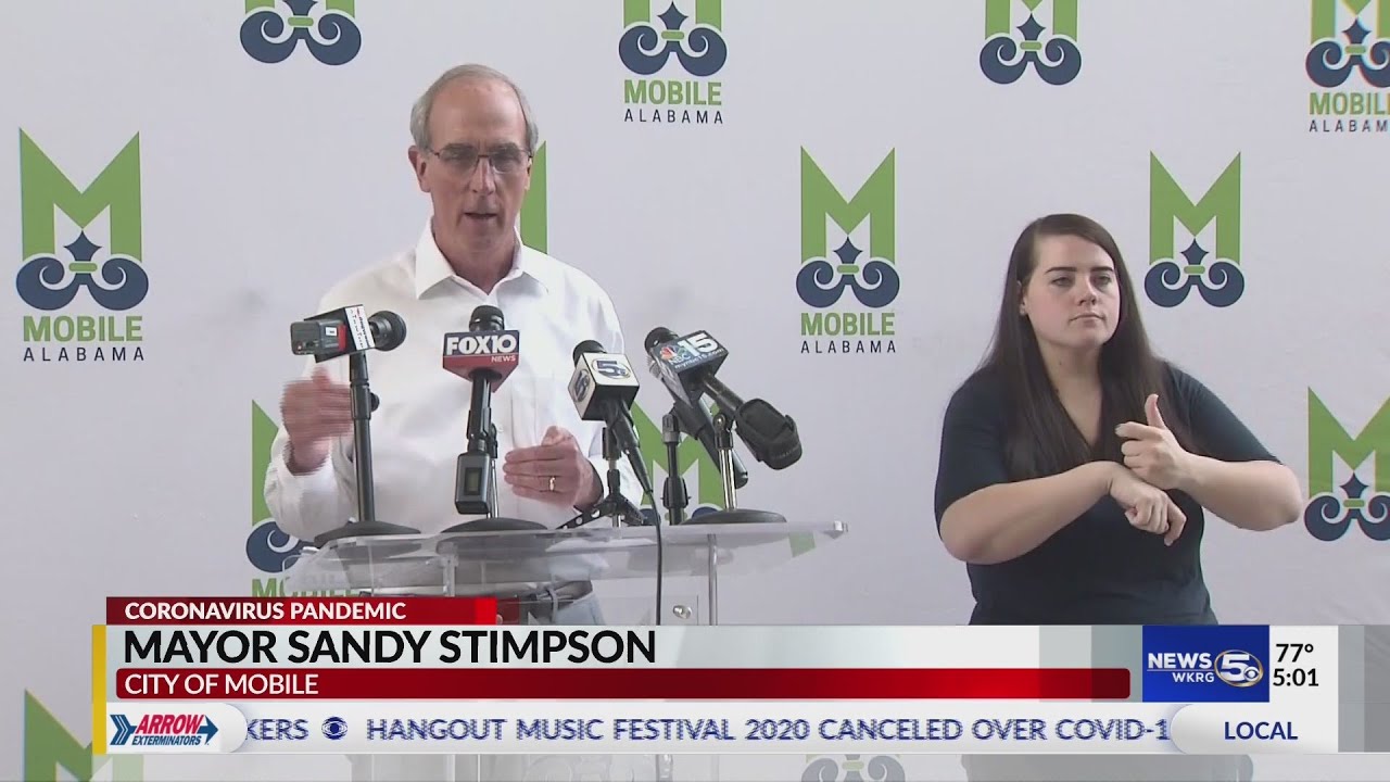Mayor Sandy Stimpson Press Release 04/03/20 - YouTube