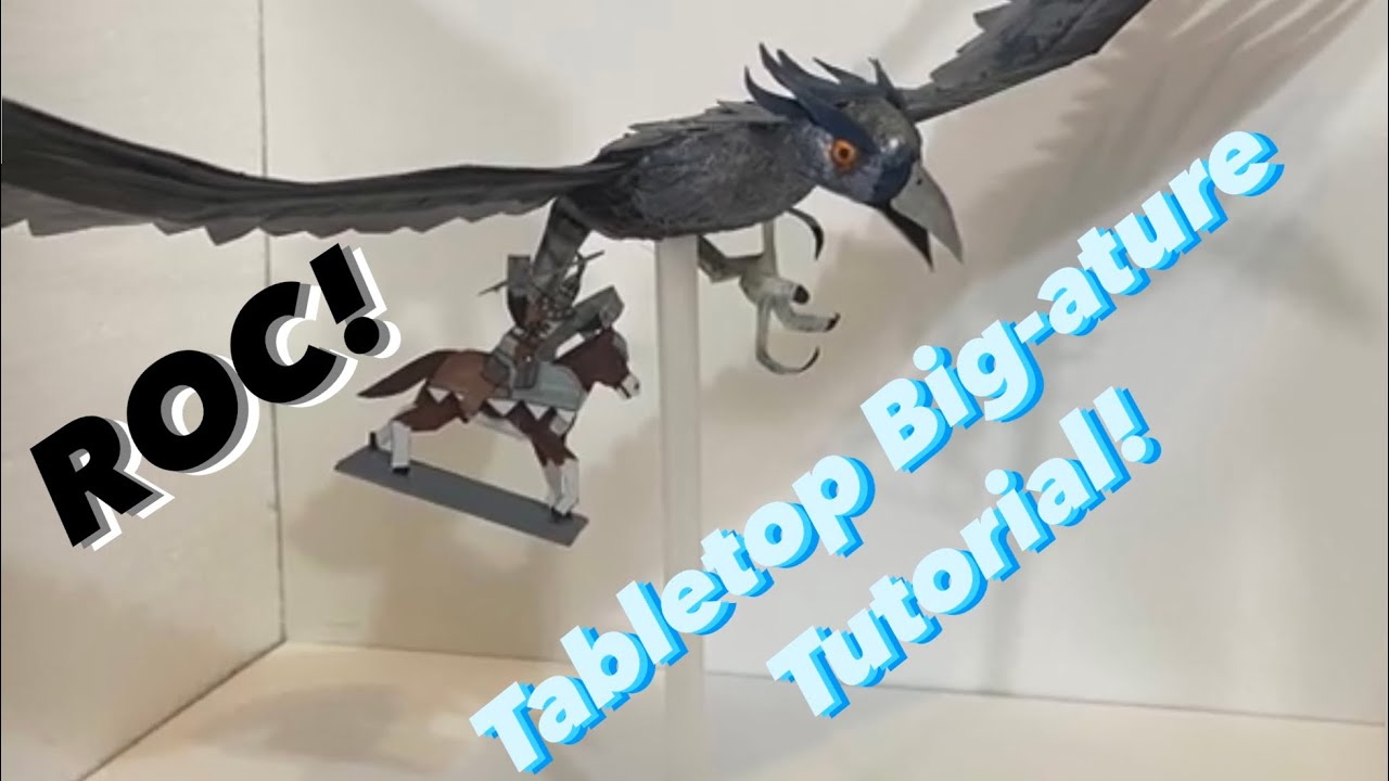 Roc: The Dragon-Sized Bird of Prey Homemade D&D Miniature Tutorial ...