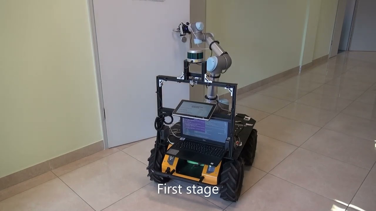 Autonomous Door Opening by Mobile Manipulator - YouTube
