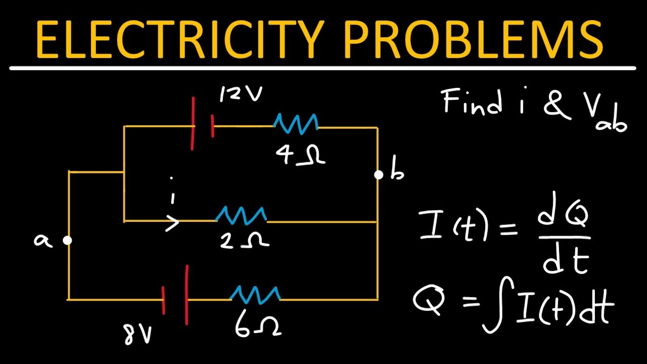 Problems on electricity - Physics - YouTube