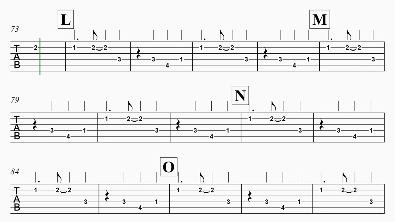 Big Shot - Guitar Tab sheet music - YouTube