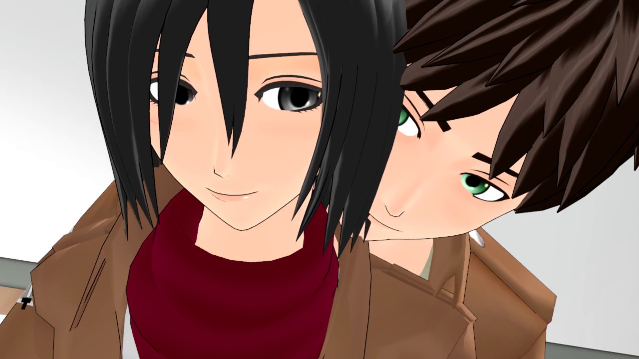 Attack on Titans Season 3: Eren hugs Mikasa - YouTube