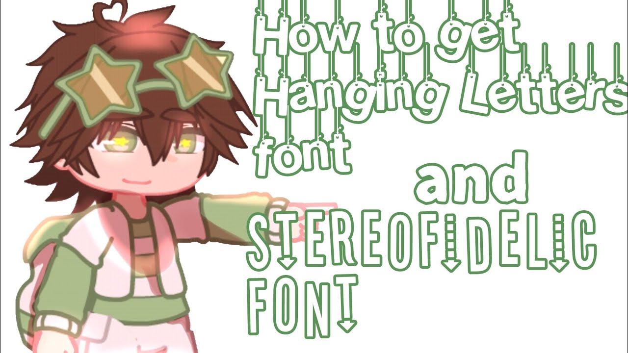 How to get Stereofidelic & Hanging Letters Font on ibispaint x ...