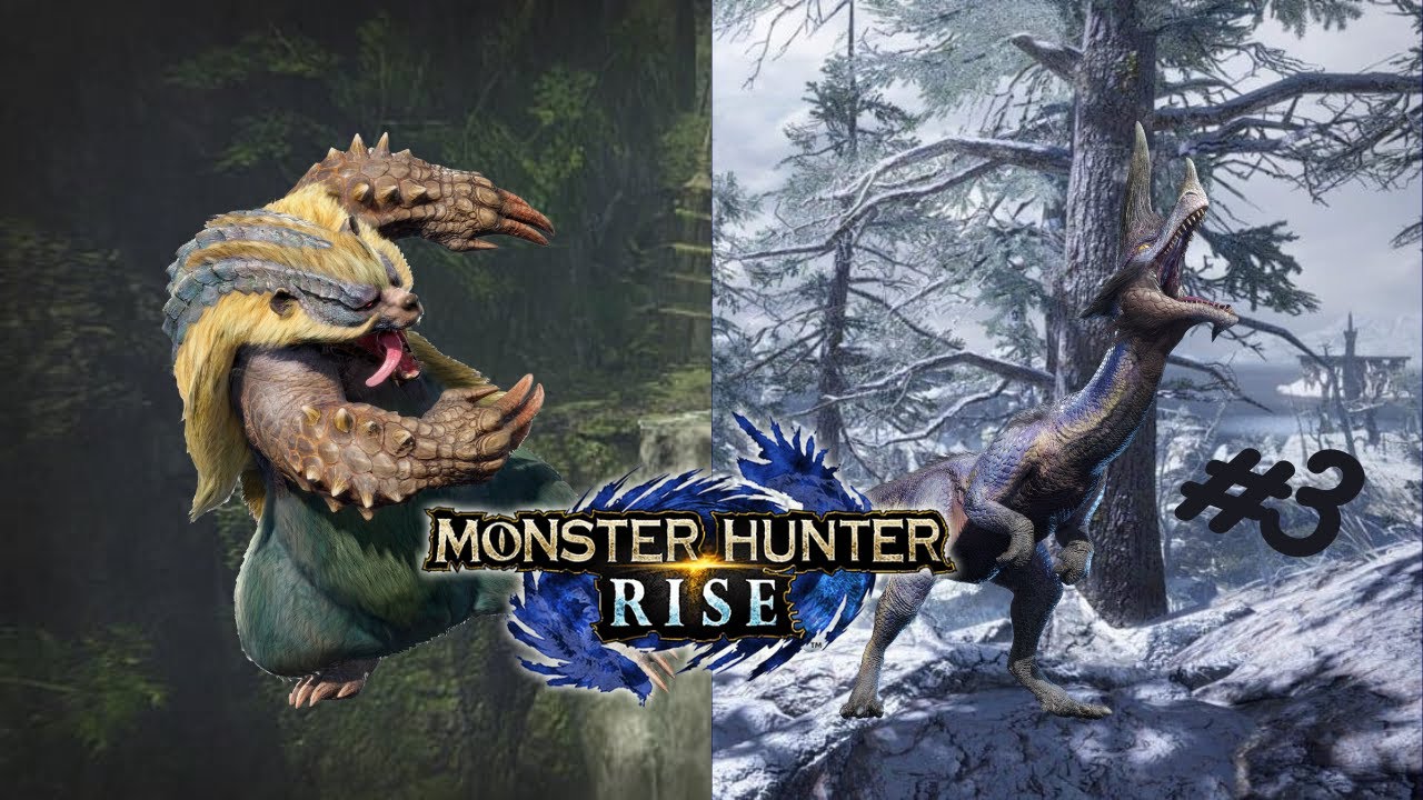 Monster Hunter Rise Playthrough | Part 3 | Arzuros and Great Baggi ...