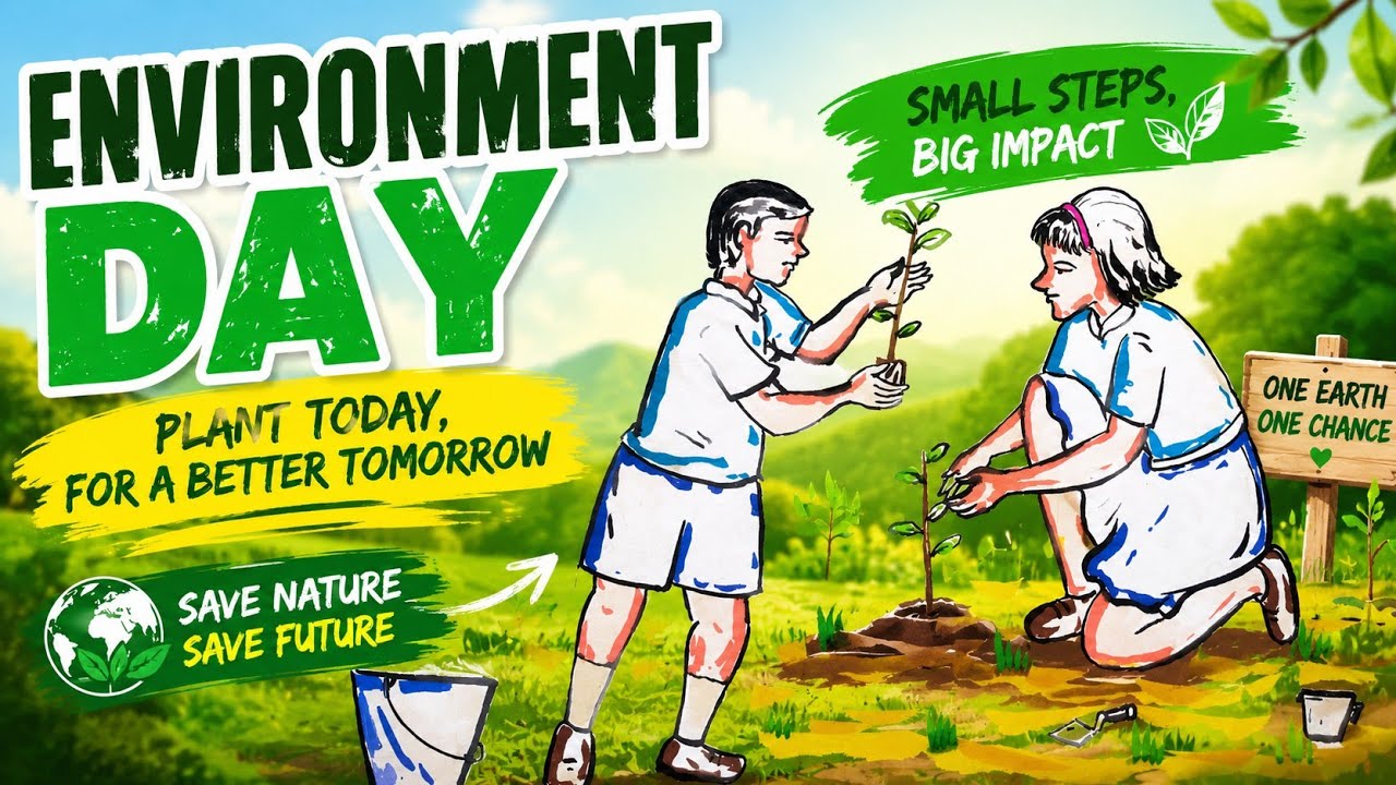 Environment Day drawing || 5th june drawing - YouTube