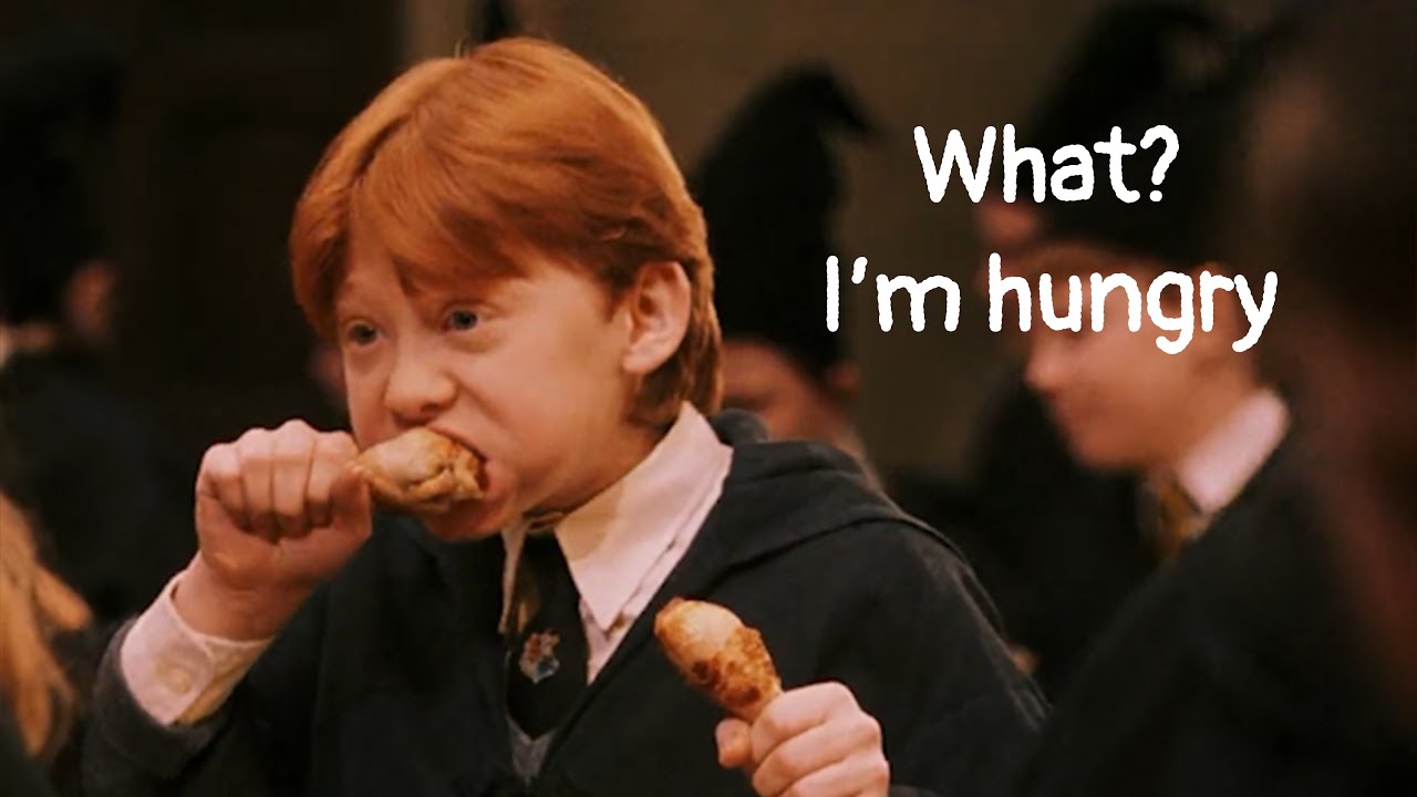 Ron being obsessed with food - YouTube