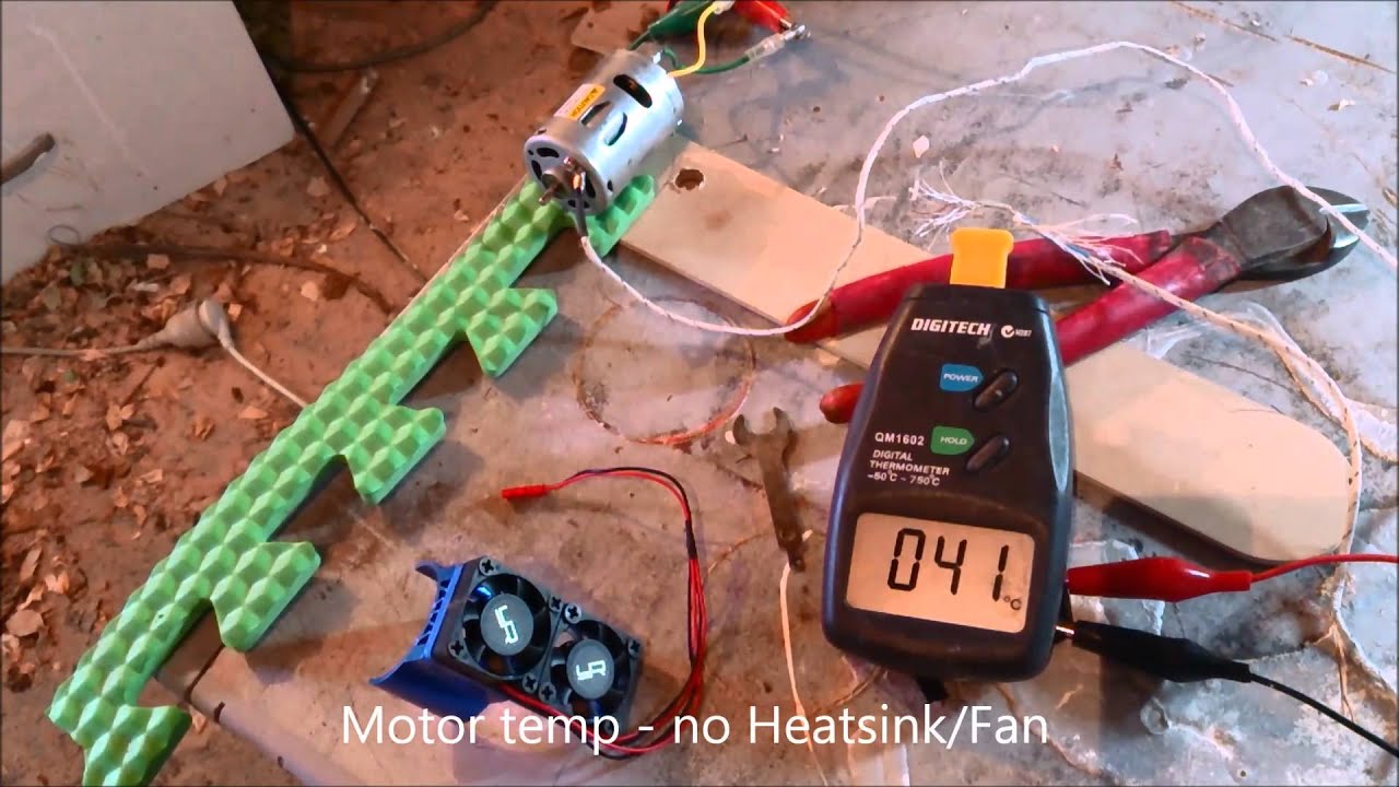 Yeah Racing - Dual fan heatsink - Testing and modification. - YouTube