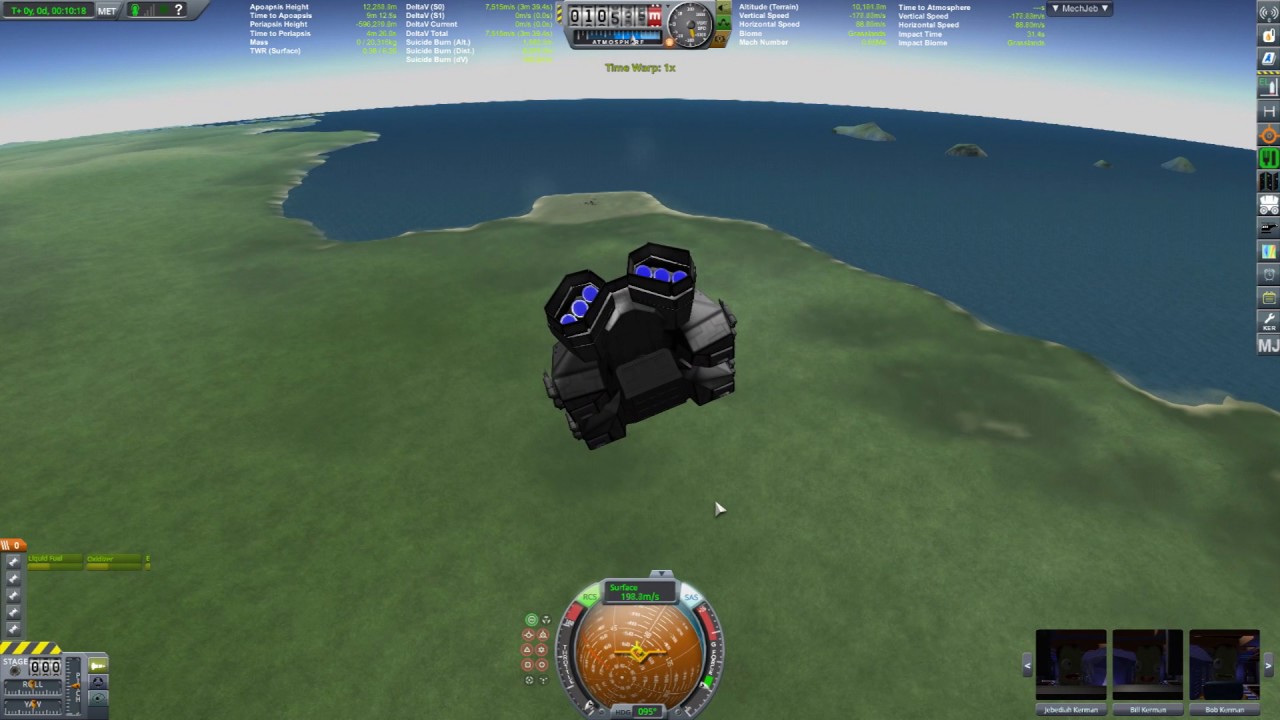 interstellar lander with cargo pod - YouTube