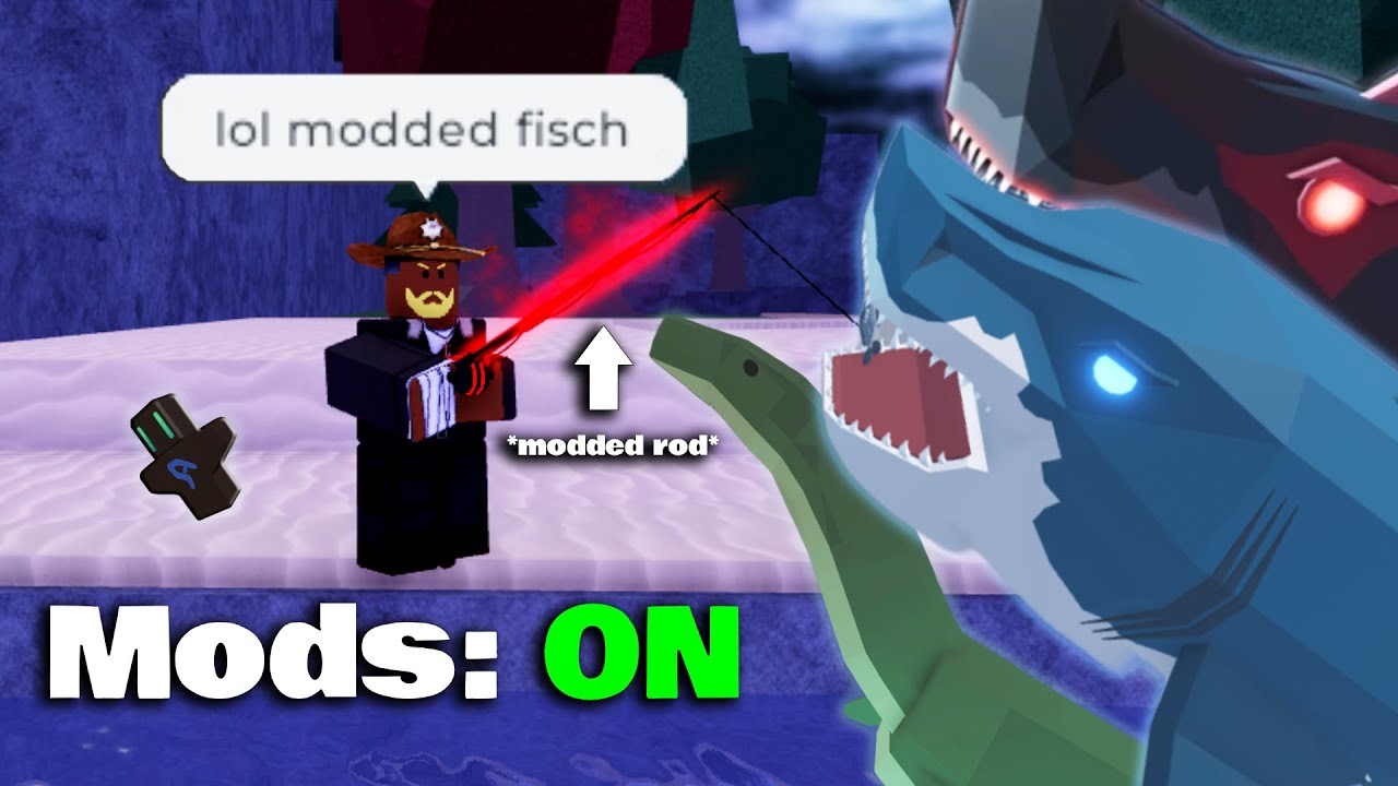 Playing Roblox FISCH But MODDED... - YouTube