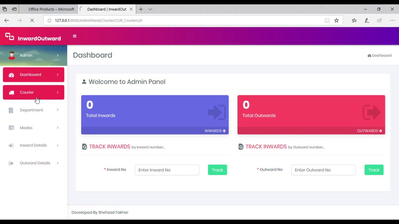 Laravel Inward Outward Register Application Demo - YouTube