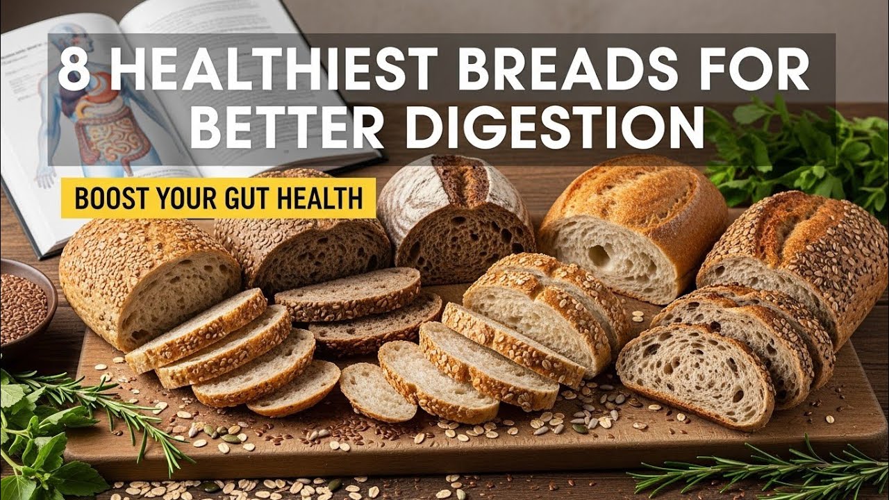 8 Healthiest Breads for Better Digestion - YouTube