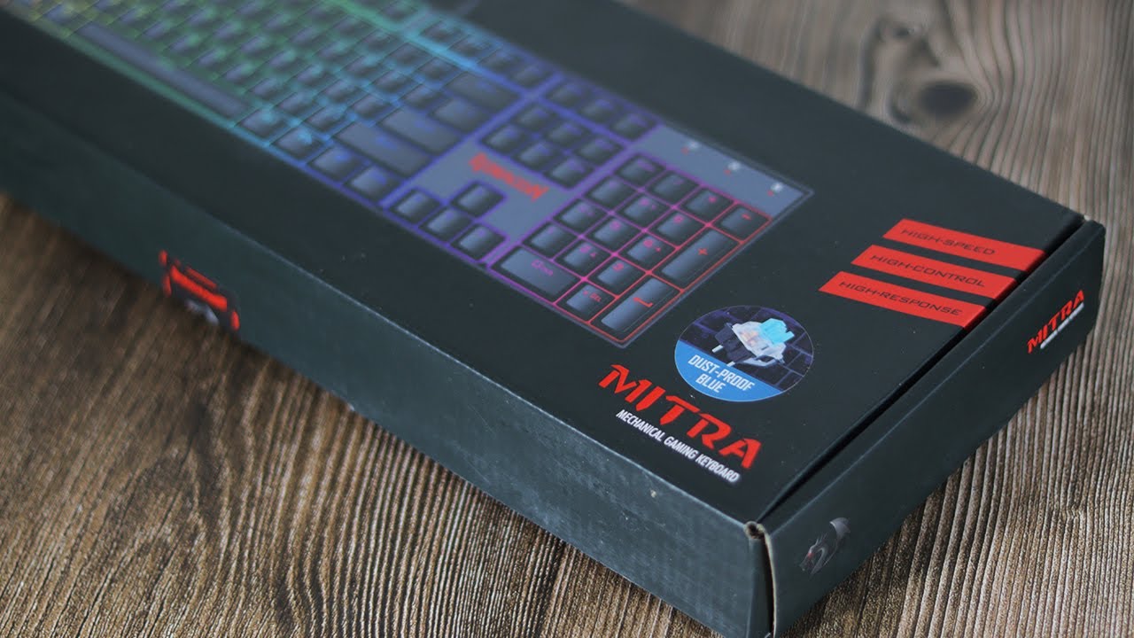 Redragon K551 Mitra Unboxing |ASMR| Most Popular RGB Backlit Mechanical ...