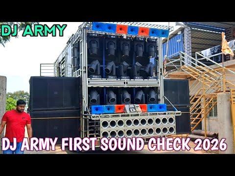 DJ ARMY MIX  !! FIRST SOUND CHECK RAJO SPECIAL COMPETITION SETUP READY !!DDM 