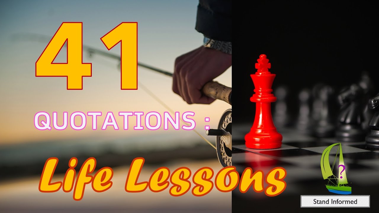 41 Quotations: Life Lessons - YouTube