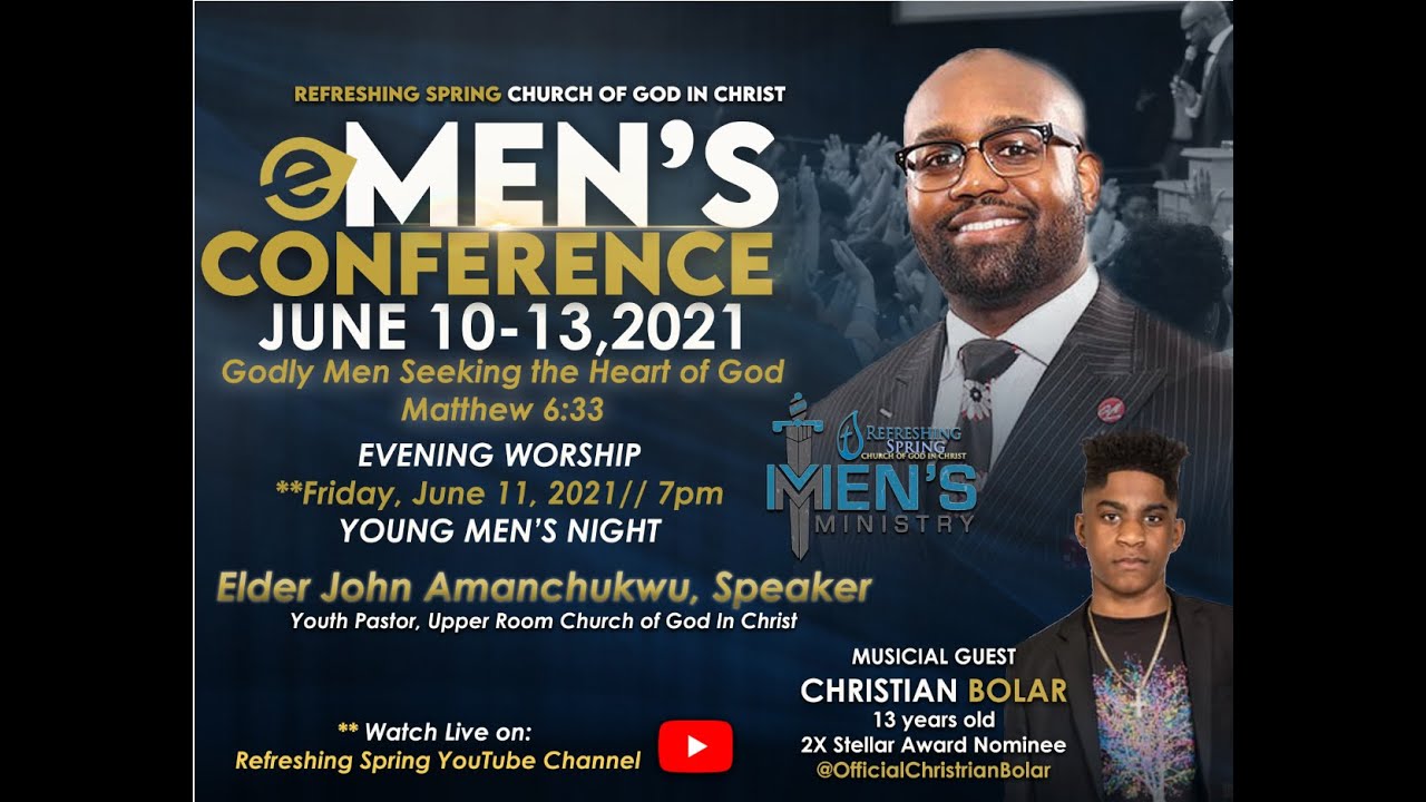 2021 Refreshing Spring COGIC Men's eConference | Youth Night - YouTube