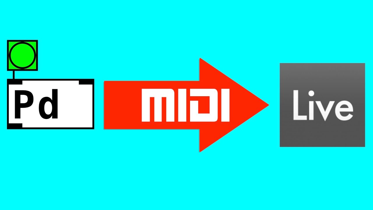Sending MIDI to a DAW from Pure Data - YouTube