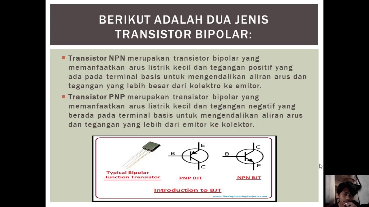 Karakteristik Transistor Bipolar dan Prinsip cara kerjanya - YouTube