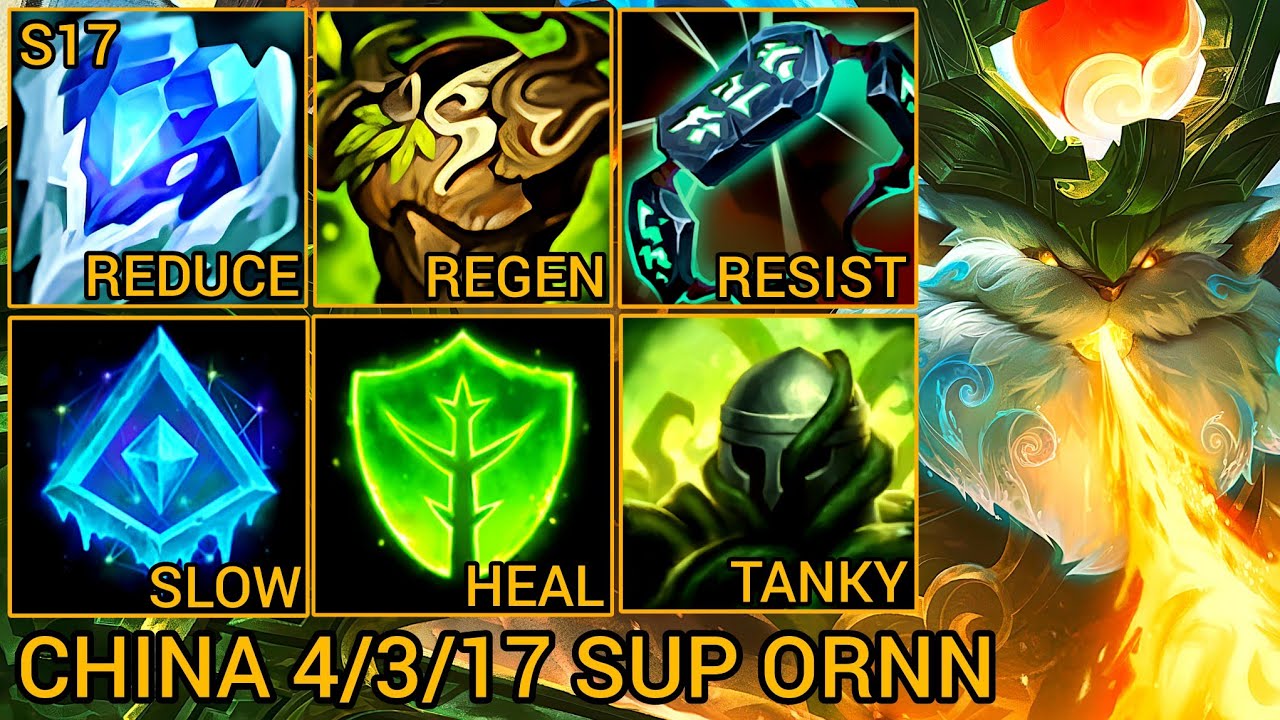 Challenger Ornn Support 4/3/17 - China Server Wild Rift Best High Tier ...