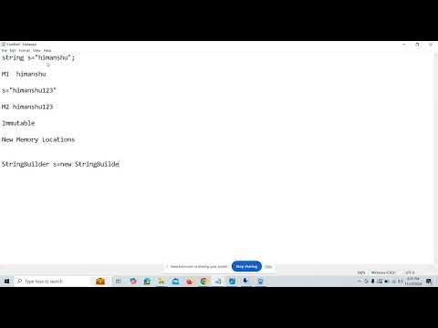 String vs StringBuilder #oopsconcept #programmingforbeginners #strings #stringbuilder # ...
