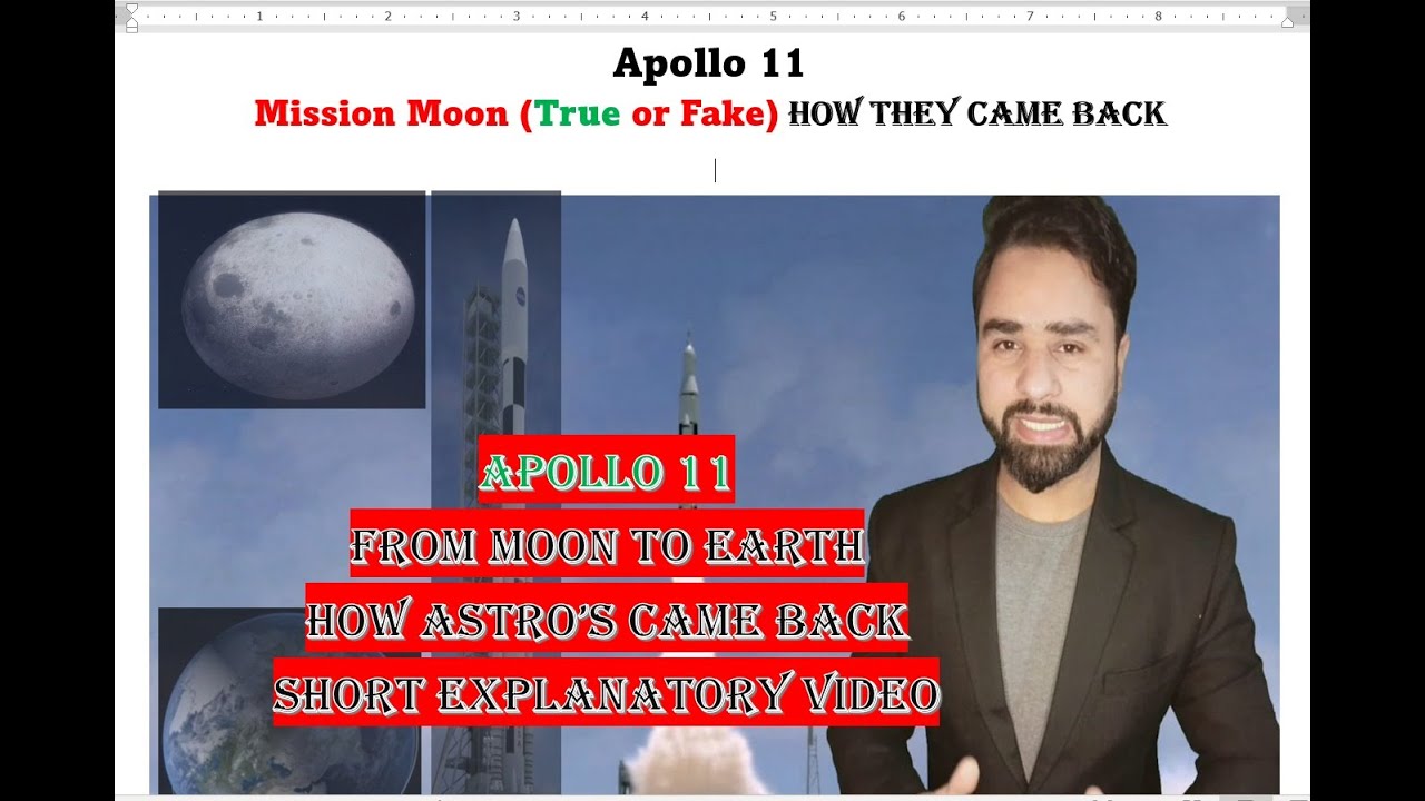 Apollo 11 First Human on the Moon, How Astro's Came Back - YouTube