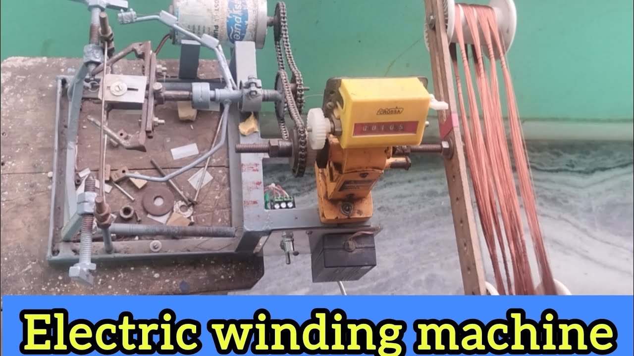 homemade machine से all coil winding || coil winding machine - YouTube