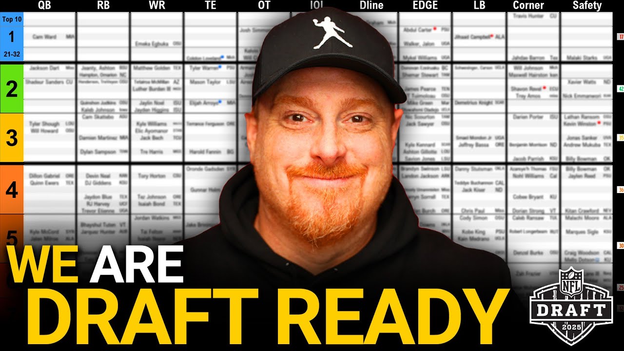 Breaking Down My Complete 2025 NFL Draft Rankings! - YouTube