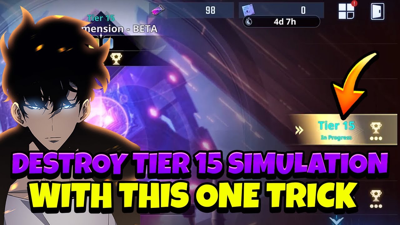 BEAT SIMULATION TIER 15 WITH INSANE LOW POWER WITH THIS TRICK! [Solo ...