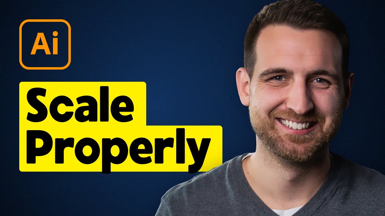 How to Keep Proportions When Scaling in Illustrator - YouTube