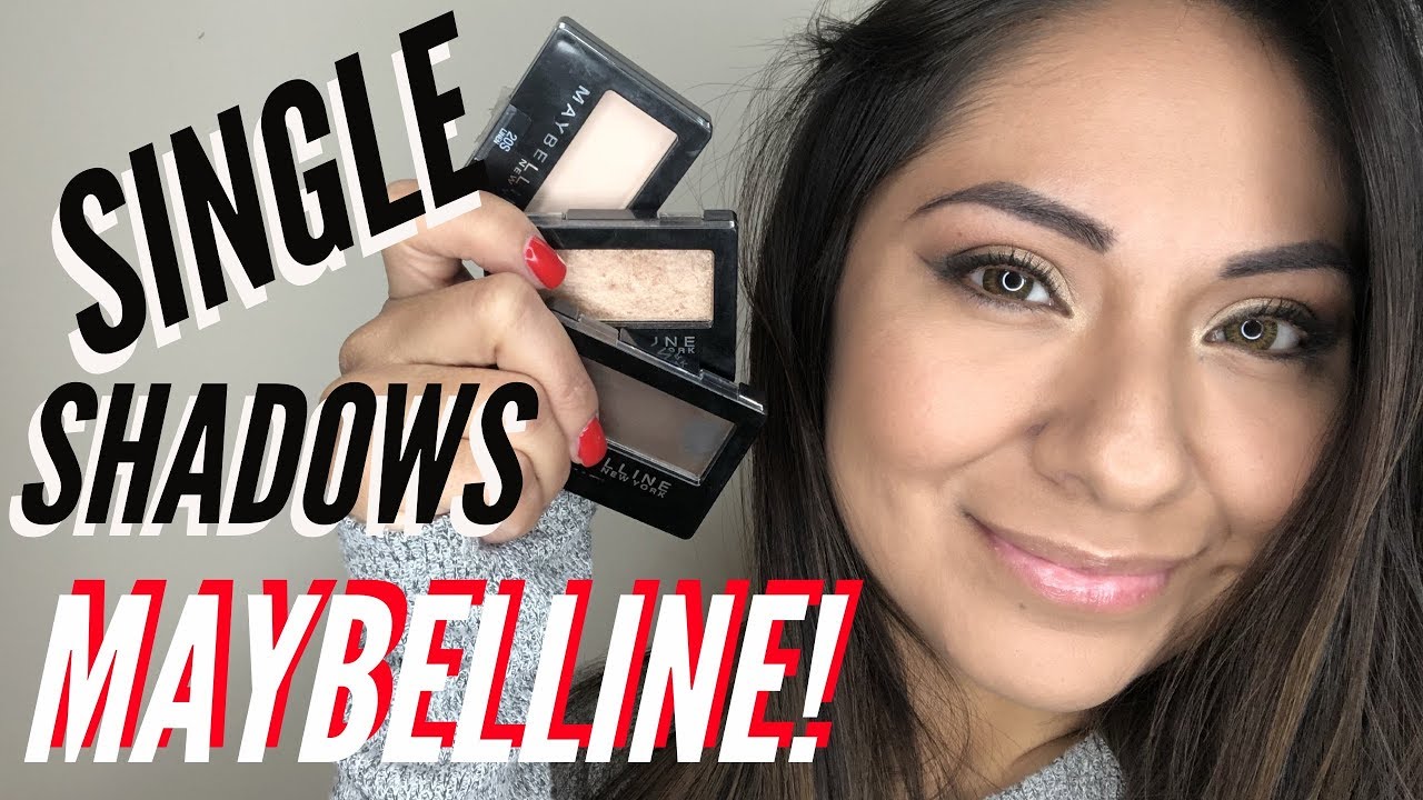 How To Use Maybelline Single Eye Shadows | Tutorial - YouTube