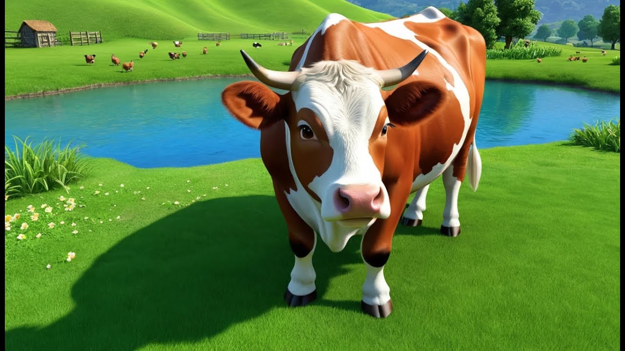 Moo Moo Brown Cow | Fun Nursery Rhyme for Kids | Sing-Along Song - YouTube