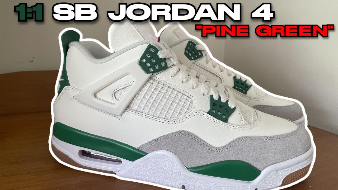 SB Jordan 4 “Pine Green” | Unboxing and Review - YouTube
