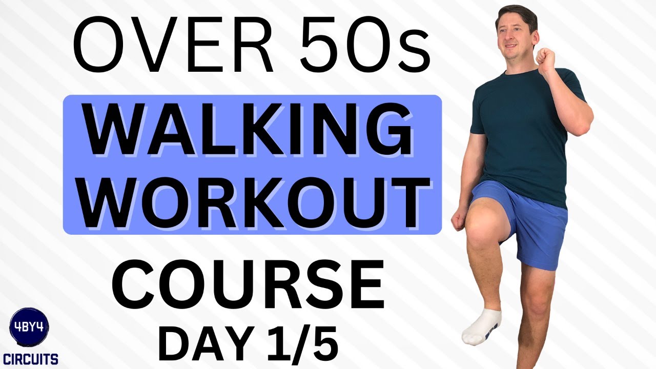 Over 50s Walking Workout With Light Exercises DAY 1 5 YouTube