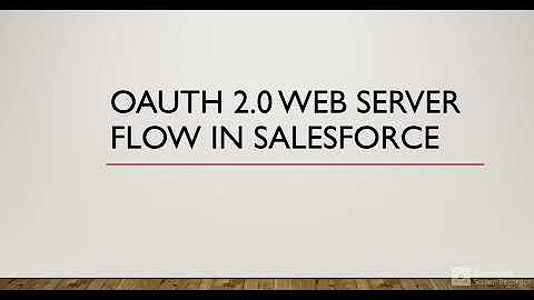 OAuth Flows in Salesforce (InBound) - YouTube