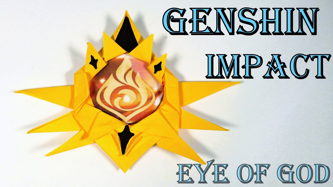 Origami Eye of God from the game Genshin impact Modular origami from ...