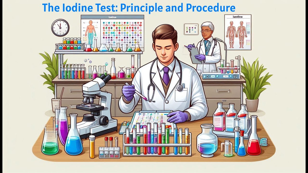 The Iodine Test: Principle, Procedure, Results and Interpretation - YouTube