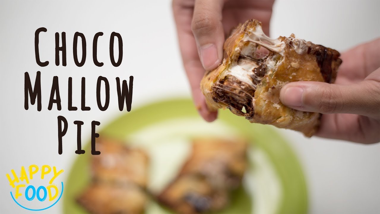 CHOCO MALLOW PIE (NO BAKE FOOD HACK) | Happy Food - YouTube
