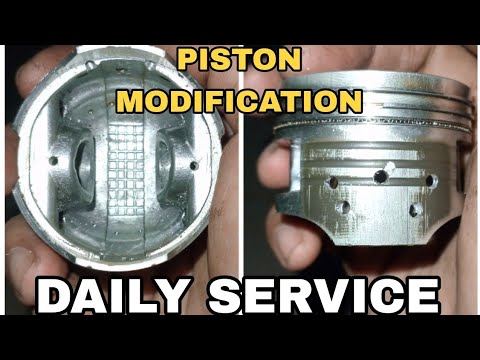 Piston Modification . Lighten Piston and Oil passage for better ...