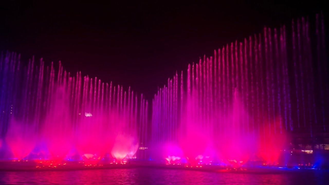 Amazing dancing fountain water show in Okada, Manila - YouTube