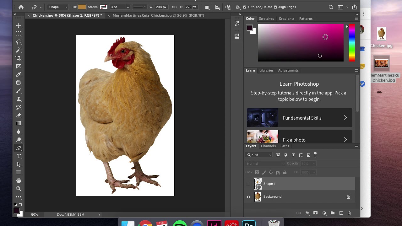 Photoshop: Chicken - YouTube