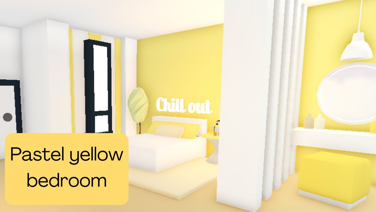 🌼 Pastel Yellow 🌼 Bedroom Speed Build | Adopt Me | ROBLOX - YouTube