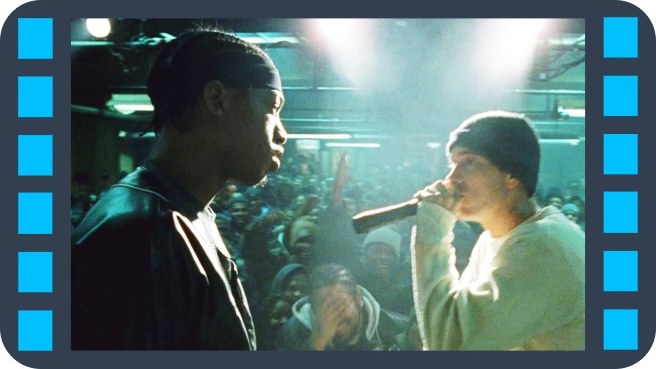 Рэп-батл B-Rabbit vs Lyckety-Splyt — 8 миля (2002) Сцена 8/10 HD - YouTube