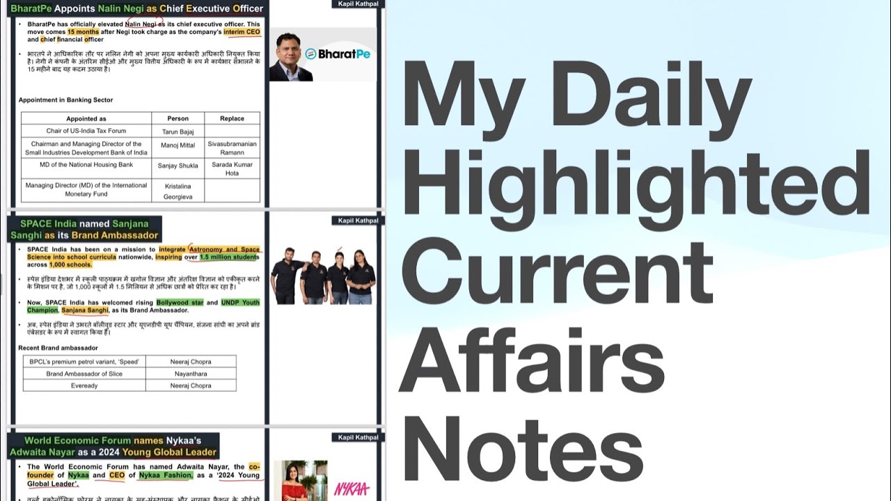 Daily Highlighted Current Affairs Notes 🔥 || 7 June 2025 # ...