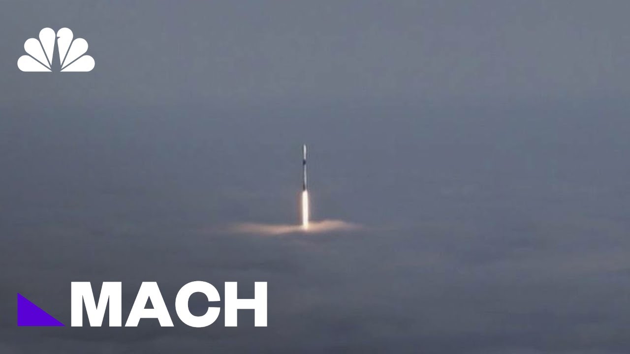 SpaceX Falcon 9 Lifts Off In Heavy Fog | Mach | NBC News - YouTube