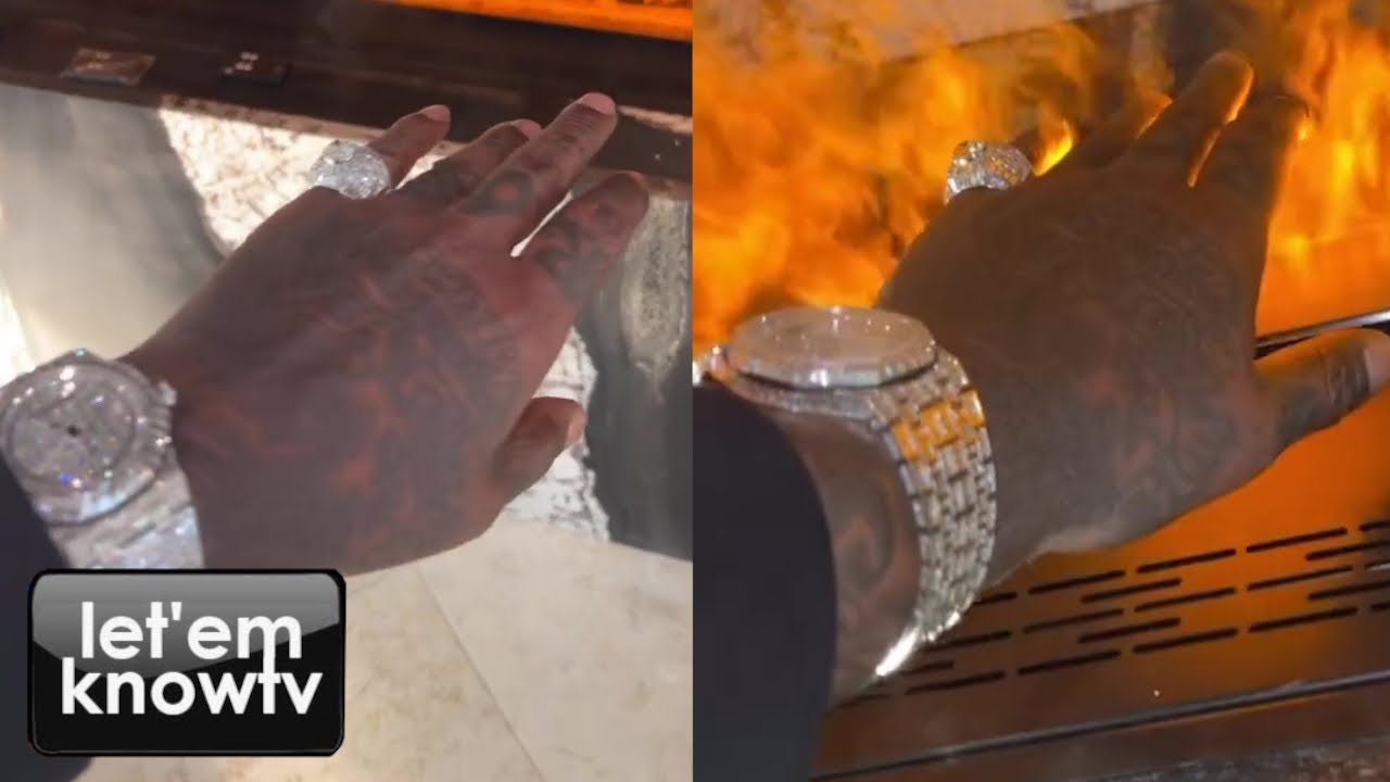 Rick Ross Flexing His Crazy Diamond Watch At A New House He Just ...